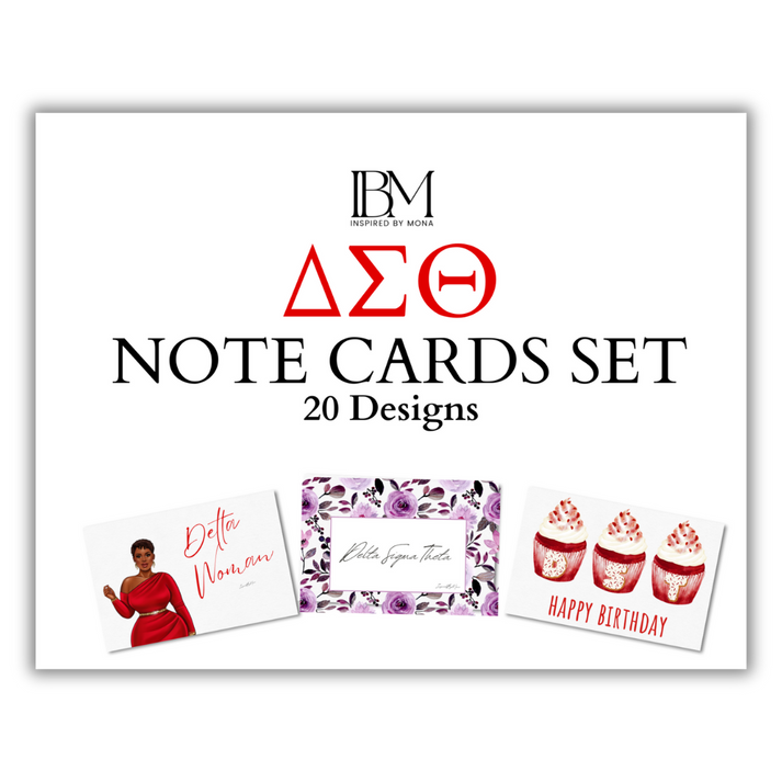 Delta Note Cards Variety Pack (20) – InspiredByMona